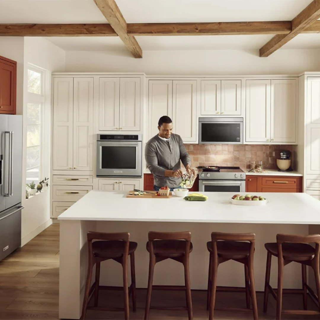 KitchenAid - Microondas 1.1PCU con Extractor - KMMF330PSS