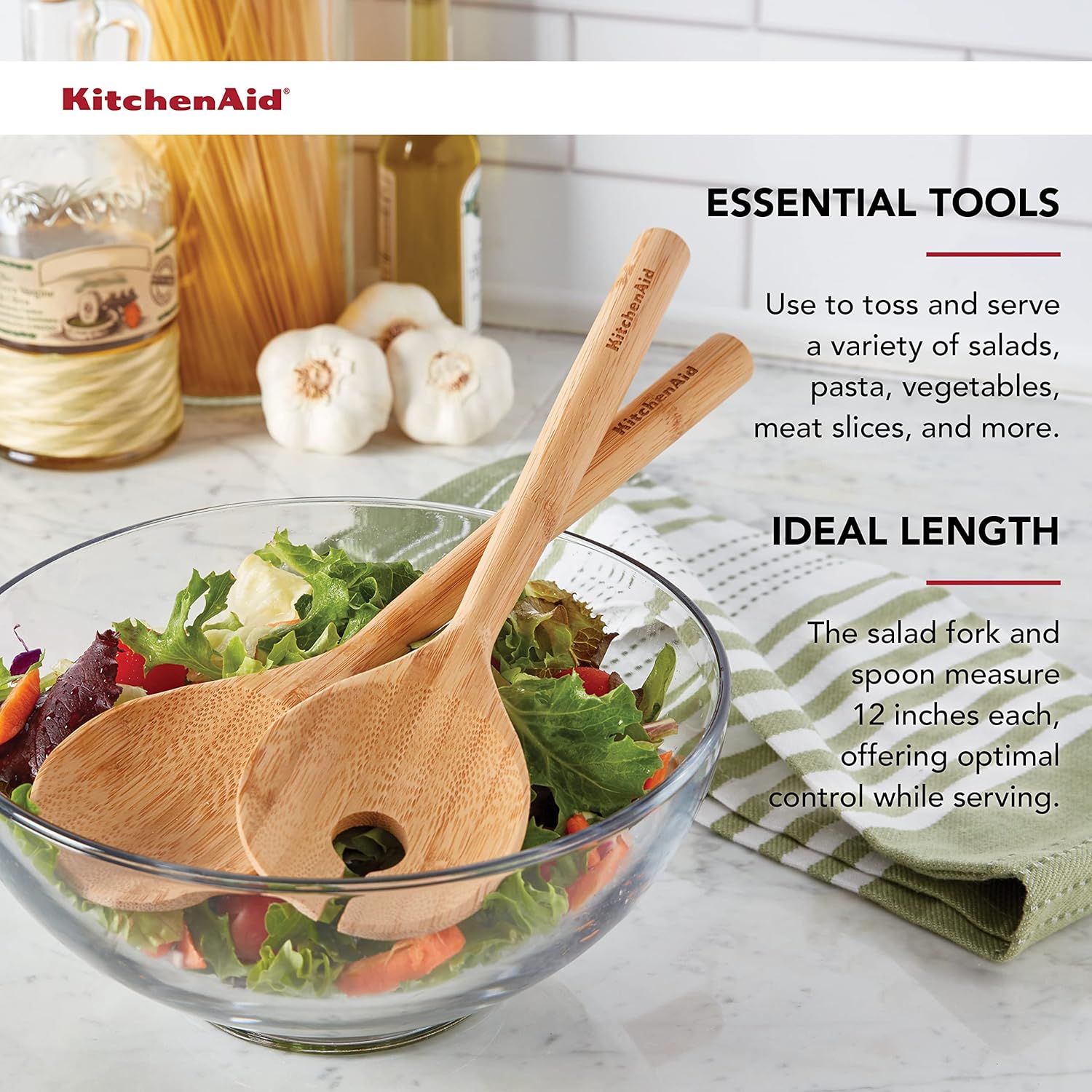 KitchenAid - Set de 2 Utensilios de Bamboo - KQ607OHBBA