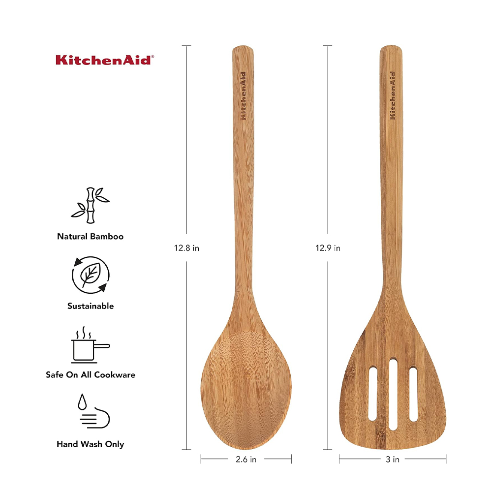 KITCHENAID GADGETS - SET DE 2 CUCHARAS BAMBOO KA 1A - KQ652OHBBA | Ambitec