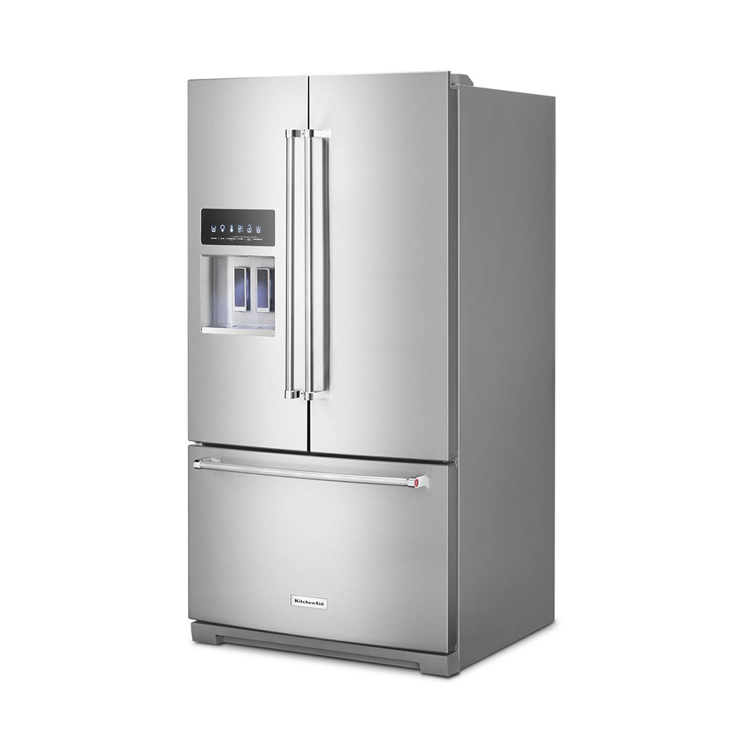 KitchenAid - Refrigeradora 26.8PCU French Door - KRFF577KPS