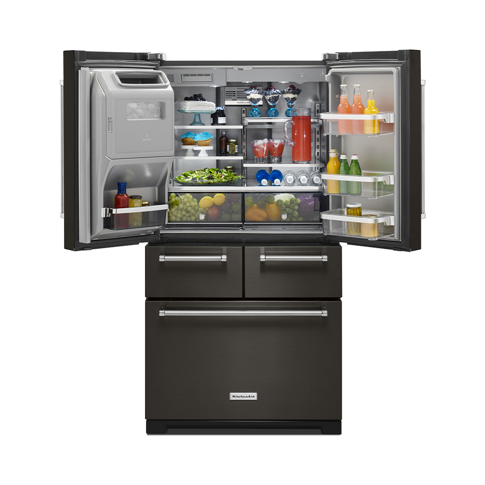 KitchenAid - Refrigeradora 25.8 PCU 36" - KRMF706EBS