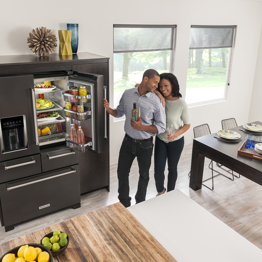 KitchenAid - Refrigeradora 25.8 PCU 36" - KRMF706EBS