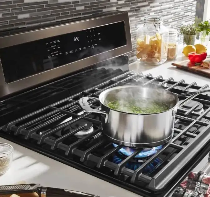 KITCHENAID - COCINA GAS 30 INOX BLK KAD 1AÑO - KFGG500EBS | Ambitec